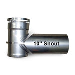 Short Body Tee with 10 inch Snout – ChimneyLinerKit.com
